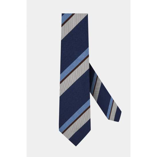 Vakko DIAGONAL STRIPED SILK TIE