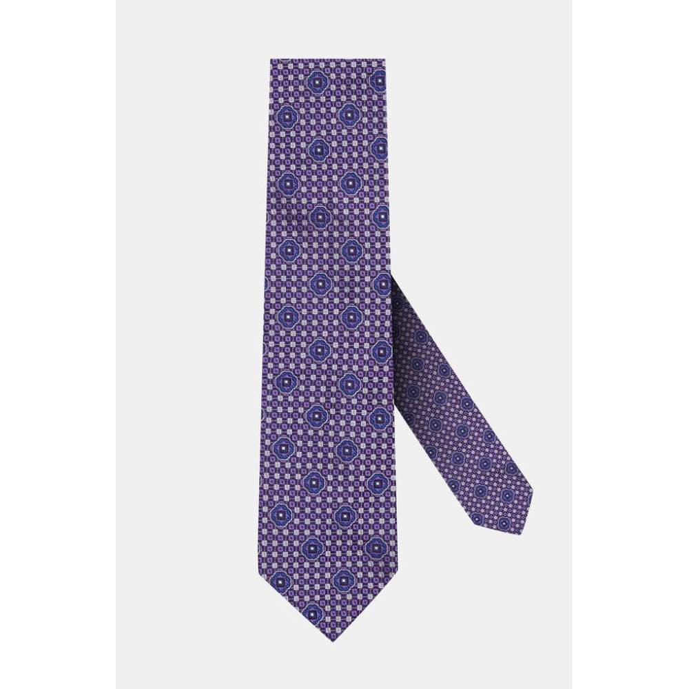 Vakko MOTIF PATTERNED SILK TIE