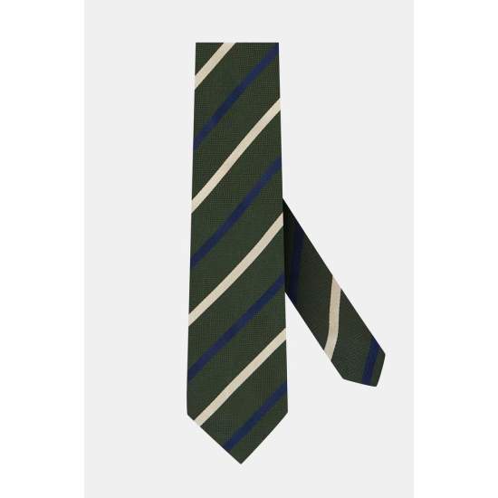 Vakko DIAGONAL STRIPED SILK TIE