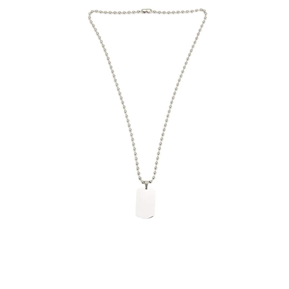 Silver Silver Color Mens Necklace