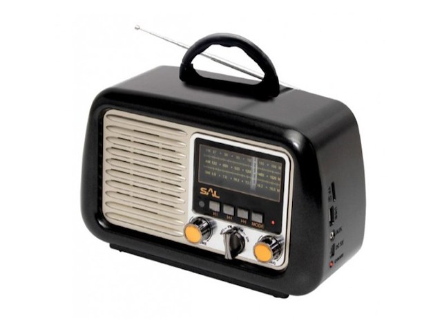 Prenosni retro radio prijemnik RRT2B 3W, FM, USB, microSD, Bluetooth, baterija 1200mAh