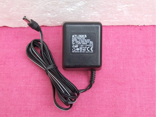 Atlinks 7.5V 400mA adapter ORIGINAL + GARANCIJA!