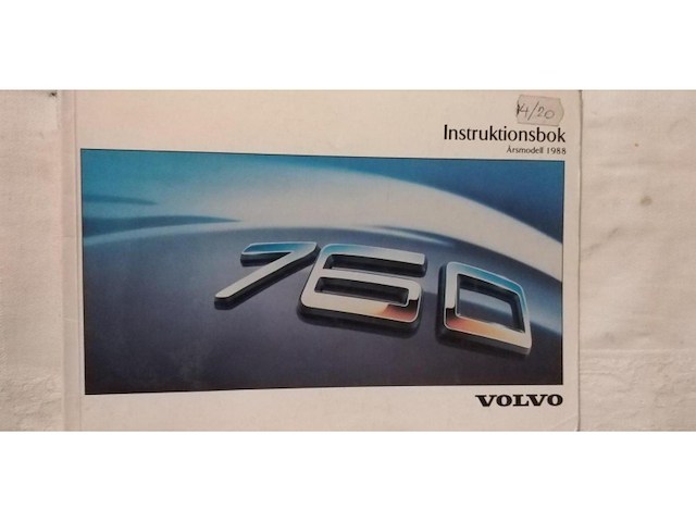 Tehnicko uputstvo za upotrebu za Volvo 760, 08/1987. 12