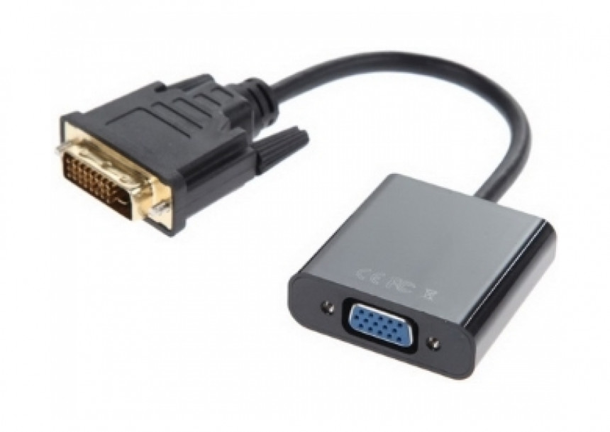 Adapter-konvertor DVI-D (M) - VGA (F) crni