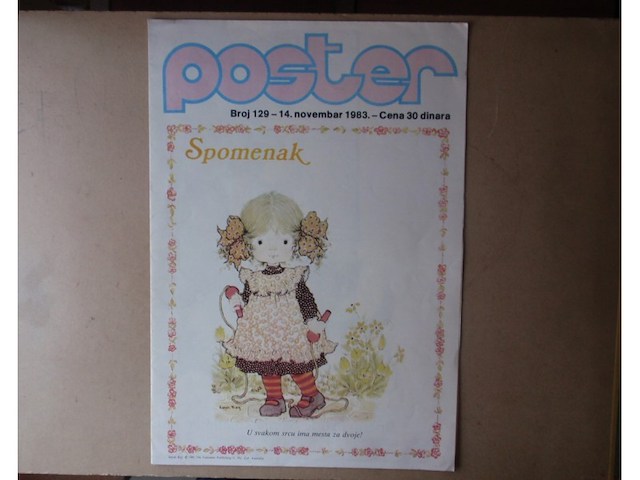 POSTER broj 129 / 14. novembar 1983 : Spomenak
