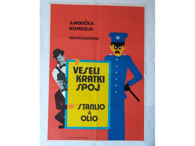 filmski plakat VESELI KRATKI SPOJ - Stanlio i Olio