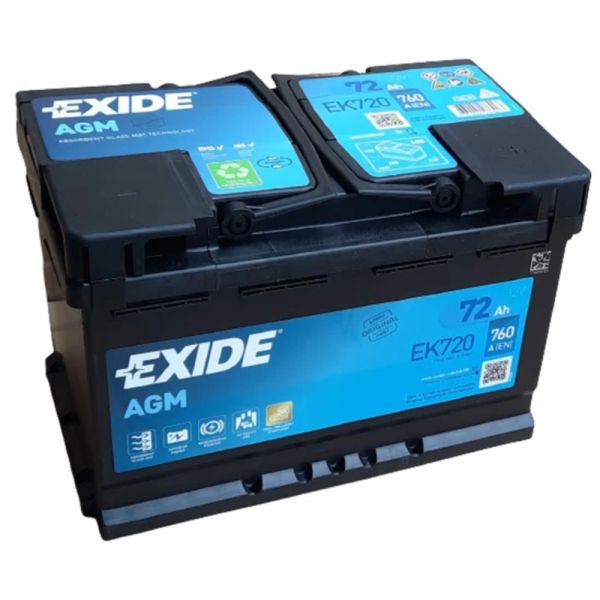 EXIDE Start-Stop Akumulator 12V 72Ah 760A AGM desno+