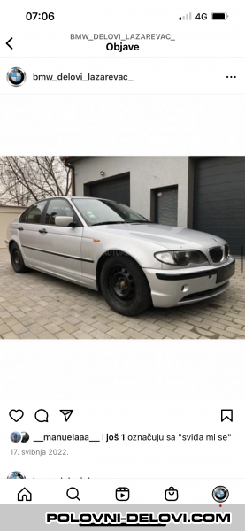 BMW 320 111 Kompletan Auto U Delovima