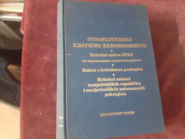 171 Jugoslovensko krivično zakonodavstvo