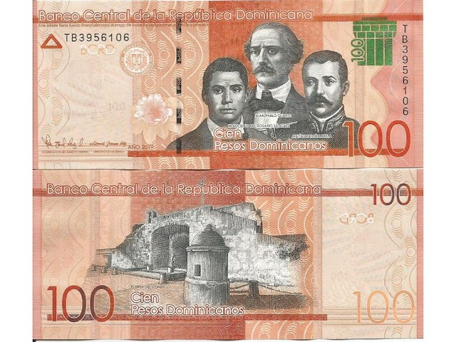Dominicana 100 pesos 2019. UNC