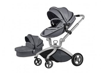 HOT MOM KOLICA DARK GREY 2U1 (sportsko sediste+korpa)