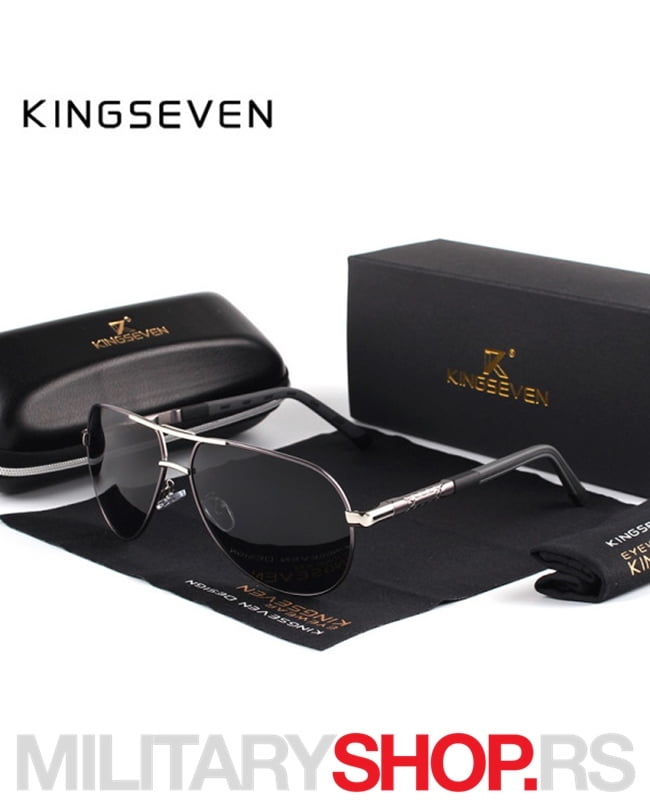 Elegantne Sunčane Naočare – Kingseven N725 BlackSilver