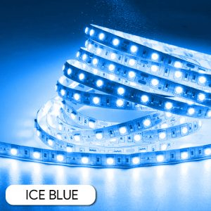 LED TRAKA PLAVA 60X ,BEZ ZASTITE (5050) , ICE BLUE