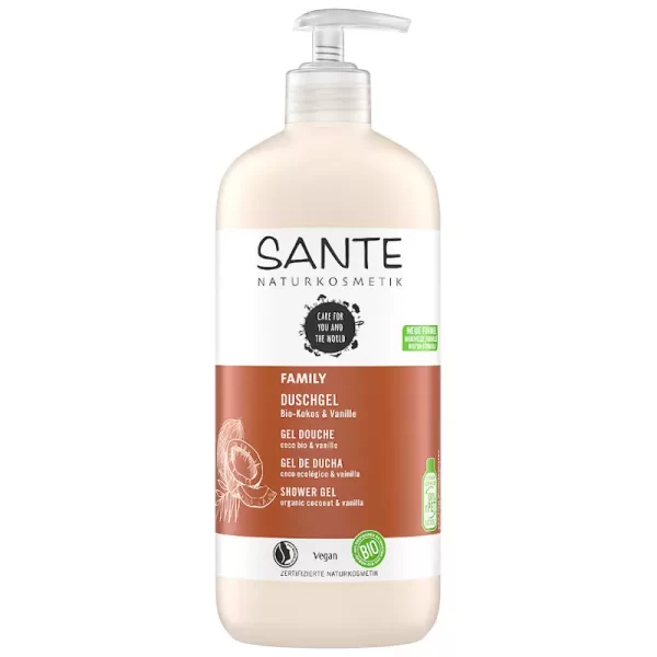 Sante Family gel za tuširanje organski kokos i vanila 500ml
