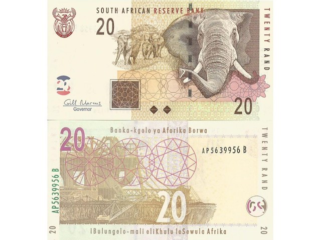 South Africa 20 rand 2009. UNC