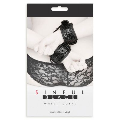 SINFUL WRIST CUFFS BLACK