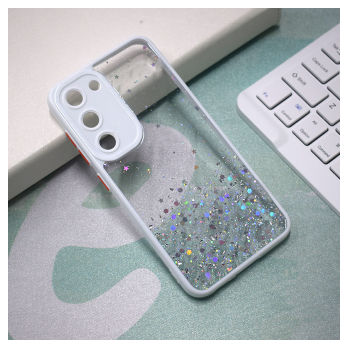 Maska Frame Glitter za Samsung A54 5G/ A546B bela