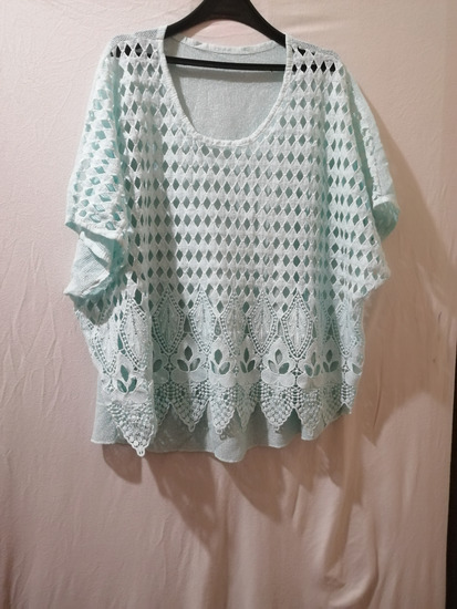 PRELEPA RUPICASTA MINT BLUZA 2XL-3XL