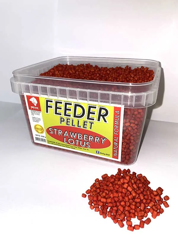 MELEG FEEDER PELLET-STRAWBERRY 800GR