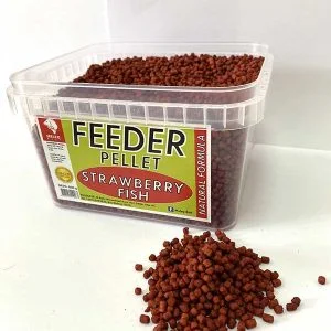 MELEG FEEDER PELLET-STRAWBERRY FISH 800GR