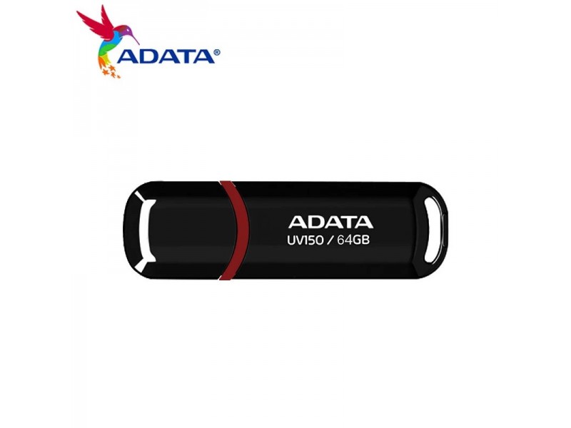 USB, Adata AUV-150-64G-RBK black (64GB)