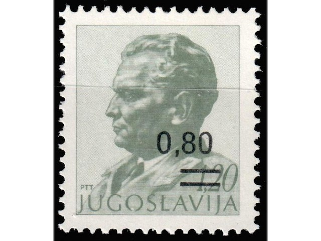 REDOVNA TITO 0,80/1,20 D. 1978 SJAJNA GUMA-REĐE!