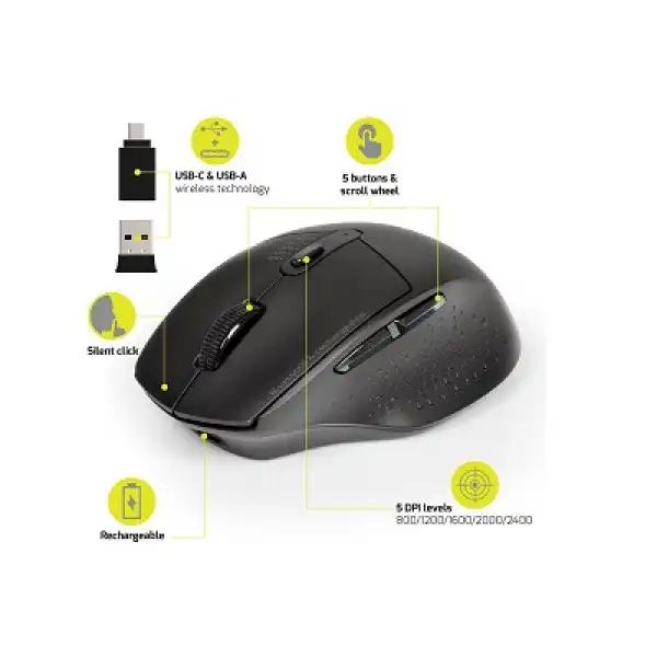 PORT MOUSE OFFICE EXECUTIVE RECHARG. BT COMBO ( )