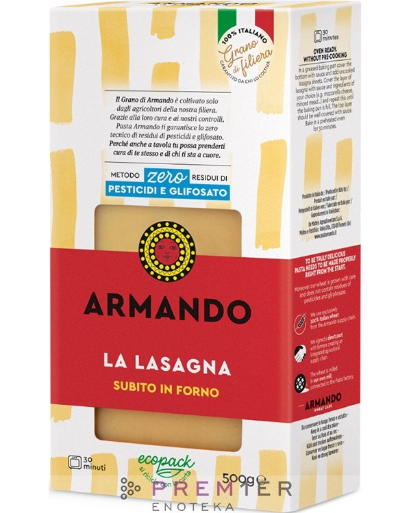 Pasta Armando Lasagna 500g