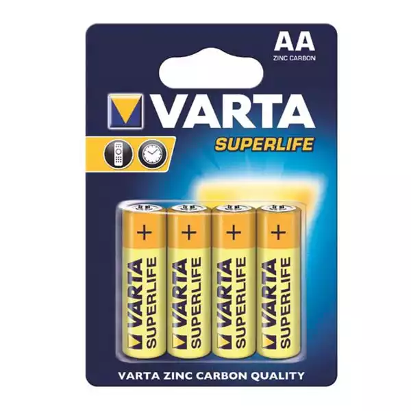 Baterija Varta LR6 Superlife AA, nepunjiva 1/4