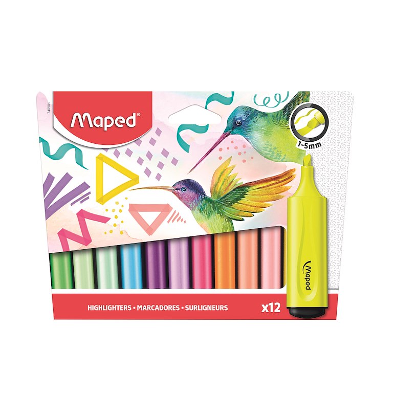 TEKST MARKER MAPED FLUO`PEPS M740901 1/12