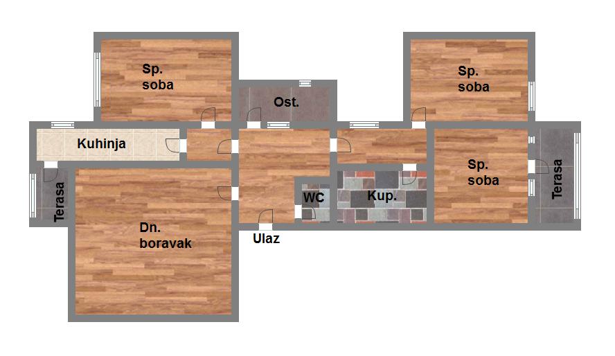 Liman porodični četvorosoban stan u jednoj etaži idealan raspored 062 792 583