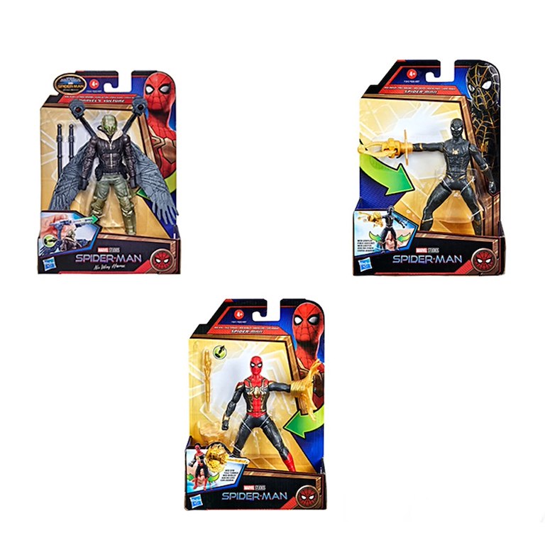 SPIDERMAN NWH MOVIE 6IN DLX FIGURE AST