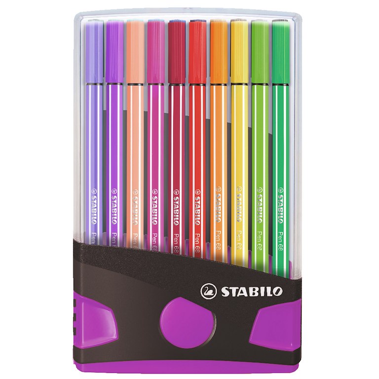 Flomaster STABILO Pen 68 ColorParade stoni set 1/20 ljubičasta