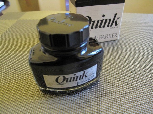 PARKER Quink England - crno permanent mastilo