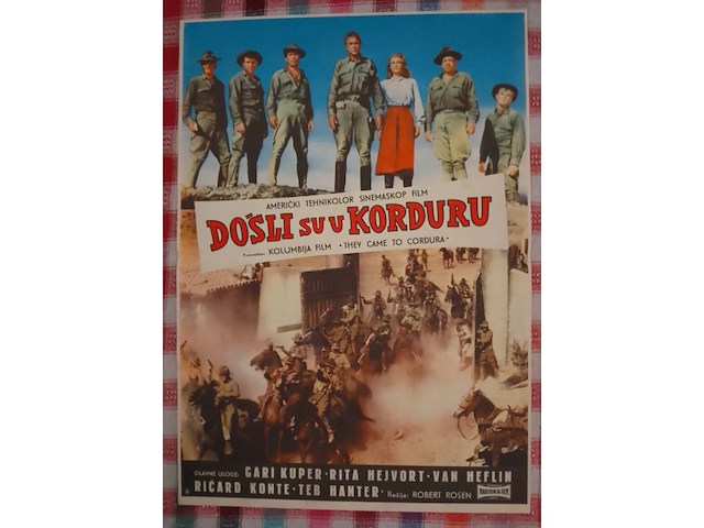 plakat DOŠLI SU U KORDURU (Gary Cooper)