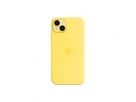 APPLE IPHONE 14 PLUS SILICONE CASE WITH MAGSAFE - CANARY YELLOW (SEASONAL 2023 SPRING MQUC3ZM/A