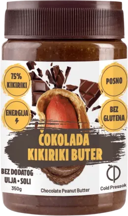 Cold Pressok
ČOKOLADA KIKIRIKI PUTER, 350 g