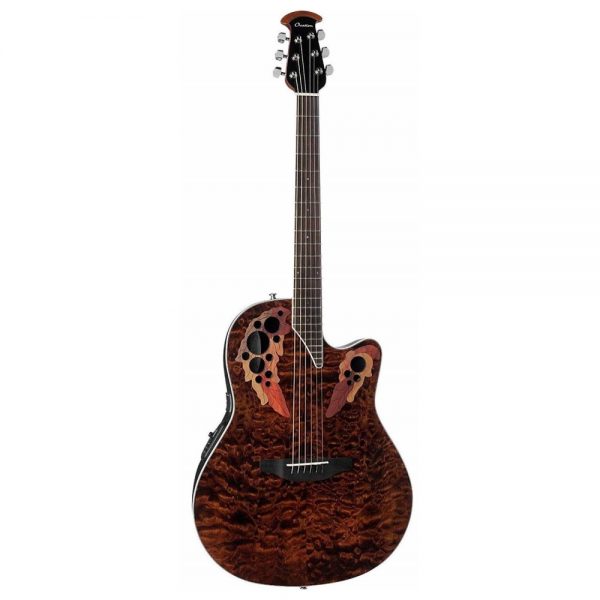 OVATION CE48P-TGE-G CELEBRITY ELITE EXOTIC MID-CUTAWAY – Ozvučena akustična gitara