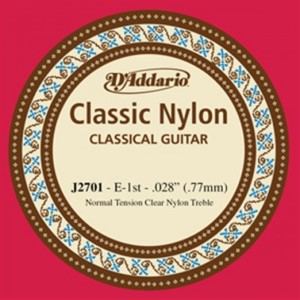 D’ADDARIO J2701 – Pojedinačna E1 žica za klasičnu gitaru