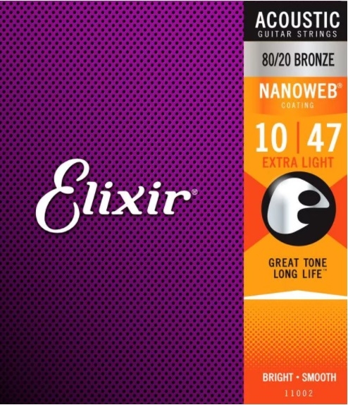Elixir Strings 11002 Nanoweb – Set žica za akustičnu gitaru