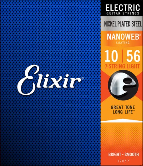 Elixir Strings 12057 Nanoweb – Set žica za električnu gitaru sa 7 žica