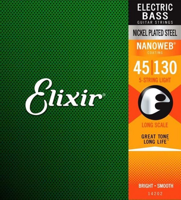 Elixir Strings 14202 Nanoweb 5-String – Set žica za bas gitaru