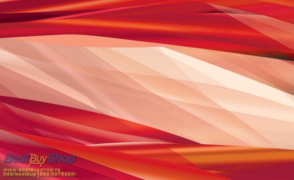 368×254 Abstraction (Red Refraction) – Crvena apstrakcija – 3D fototapeta zidni mural foto tapeta