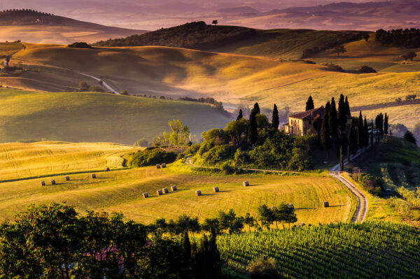 368×254 Nature (Tuscany Hills) – Italija – Toskana – Priroda – 3D fototapeta zidni mural foto tapeta