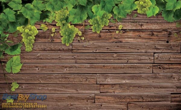 368×254 Texture (Vine Grape Tree Wall) – Grožđe – Vinarija – Vinova loza – 3D fototapeta zidni mural foto tapeta