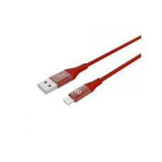 CELLY USB - LIGHTNING kabl u crvenoj boji