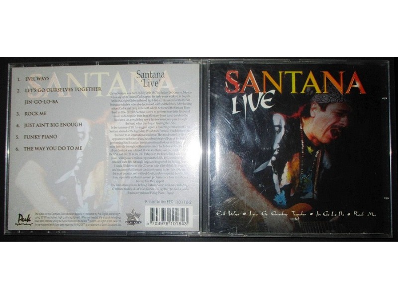 Santana-Live Original Made in Europe CD (1996)