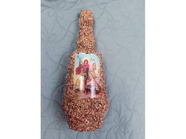 Flaša ukrasna ručni rad Slava: Sveti Đorđe