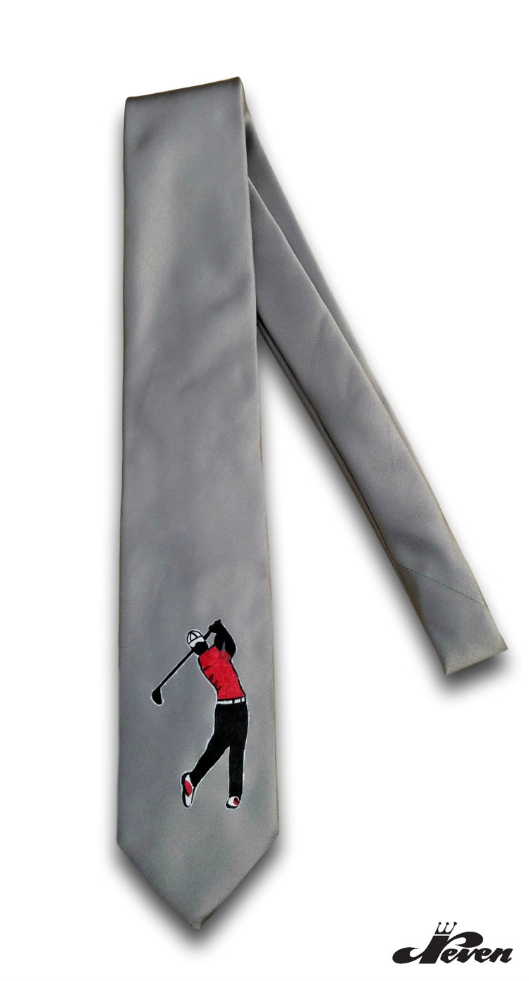 Oslikana kravata 004