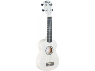 Stagg US-WHITE
White soprano ukulele with basswood top, in nylon gigbag